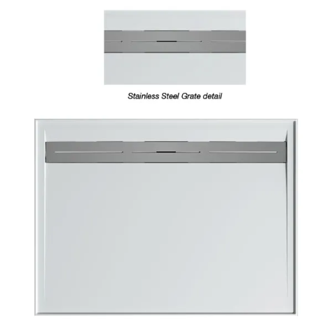 Urban MKII Rear Outlet Shower Base 1200 x 900mm — qcbathroom